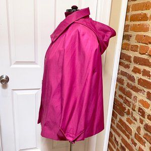 Gallery | Jackets & Coats | Gallery Woman Bright Pink Hooded Swing Rain ...